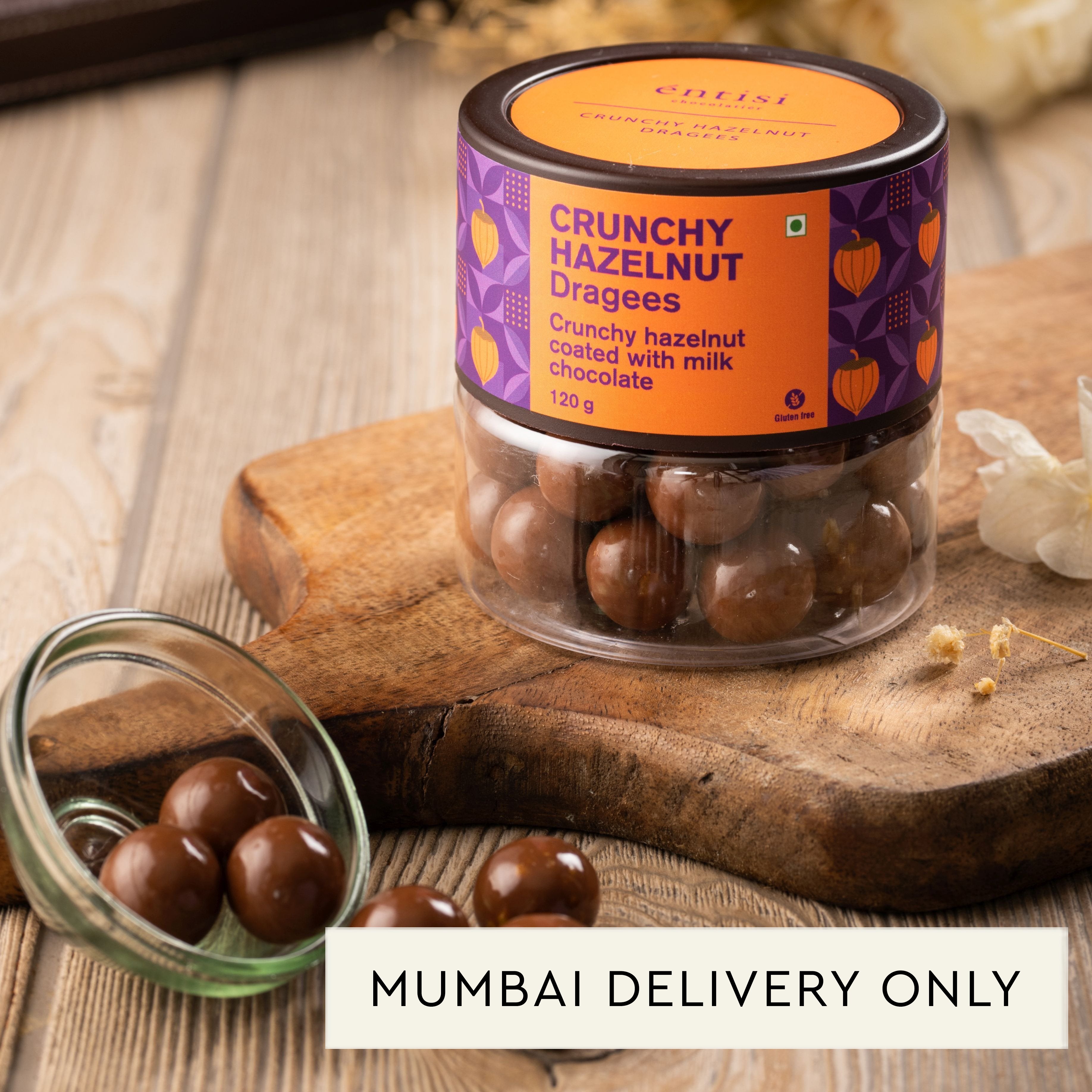 Entisi Crunchy Hazelnut Dragees Jar – Provenance Gifts