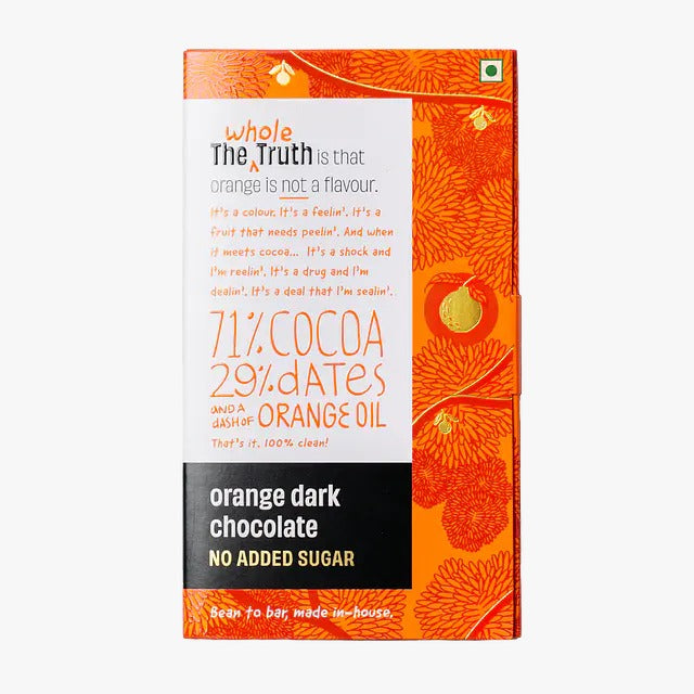 Whole Truth Orange Dark Chocolate Bar – Provenance Gifts